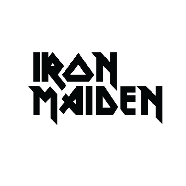 Iron Maiden Logo Black And White